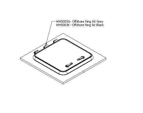 Vetus Maxwell Weaver Hatch Hinge | Barton Marine NZ